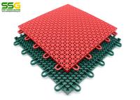 China Suspended Outdoor Interlocking Rubber Floor Tiles 250x250x13mm for Basketball Court for sale