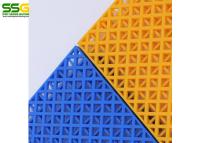 China Suspended Outdoor Interlocking Rubber Floor Tiles 250x250x13mm for Basketball Court for sale