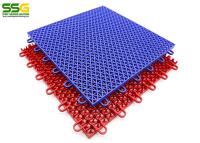 China Recyclable PP Interlocking Basketball Flooring Tiles 3500N Rolling Load Outdoor Sports Court for sale