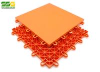 China Indoor PP Interlocking Futsal Floor Tile 25cm x 25cm x 1.27cm Portable Court Surface for sale