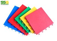 China Indoor PP Interlocking Futsal Floor Tile 25cm x 25cm x 1.27cm Portable Court Surface for sale