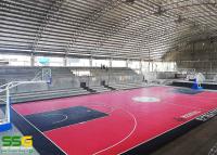 China PP Interlocking Rubber Floor Tiles for Basketball Court 8-10 Year UV Protection for sale