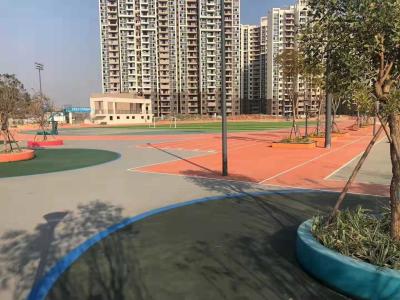 China Soft Track and Field Track Material Recycled Rubber Floor Tiles Full PU System Wear Resistant for sale