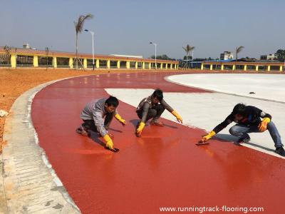 China Synthetic PU Running Track Flooring 13mm EPDM Sports Field Aging Resistance for sale