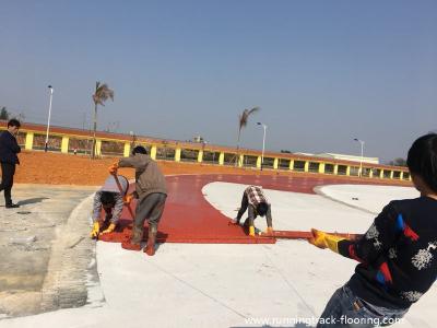China IAAF Certified Slip Resistant Rubber Flooring Playground 7-11 Year Warranty for sale