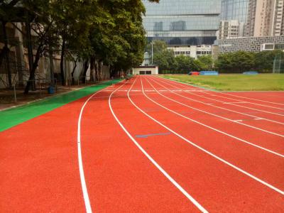 China Full PU Athletic Track Flooring 13mm Waterproof Recycled Rubber EPDM Running Track for sale