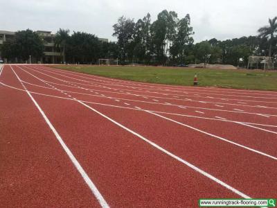 China Prefabricated Synthetic Rubber Track Surface 13mm for Gym Sports Court Athletic Flooring for sale