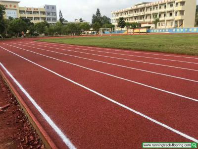 China All Weather Outdoor Rubber Flooring 13mm Running Track Material for School Stadium for sale