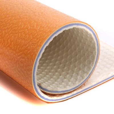 China PVC Table Tennis Flooring 4.5mm 8.0mm High Stability Waterproof Vinyl Sports Floor for sale