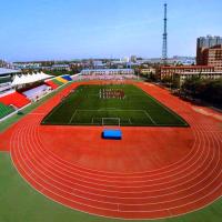 China Synthetic PU Jogging Track Material 13mm Thickness Strong Abrasion Resistance for sale