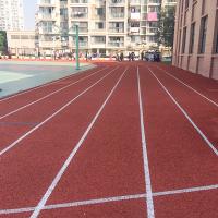 China Synthetic PU Jogging Track Material 13mm Thickness Strong Abrasion Resistance for sale