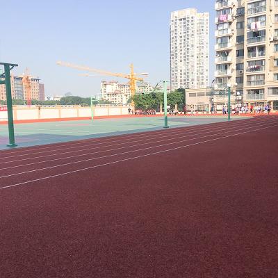 China Soft Rubber Sports Court Flooring 13mm EPDM Gym Floor Weather Resistance for sale