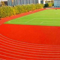 China Red Non Toxin Jogging Track Material For Semicircle Area , Auxiliary Area for sale