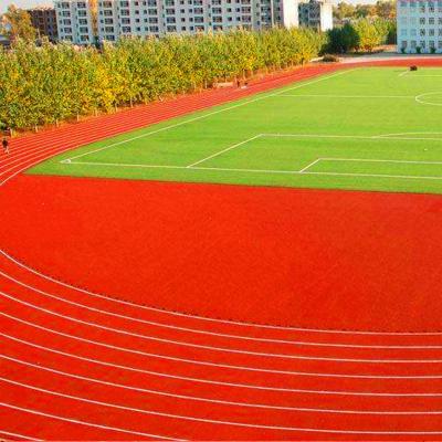China Red Non Toxin Jogging Track Material For Semicircle Area , Auxiliary Area for sale