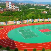 China Red Recycled Rubber Floor Tiles 13mm Sports Rubber Playground Surfaces for sale