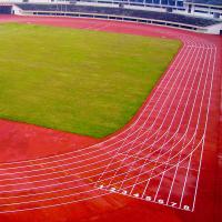 China Red Recycled Rubber Floor Tiles 13mm Sports Rubber Playground Surfaces for sale