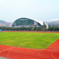 China Running Rubber Athletic Track Flooring Surface Corrosion Resistance for sale