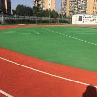 China PU Synthetic Rubber Flooring 13mm Thickness for Kindergarten School Playgrounds for sale