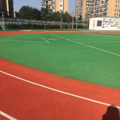 China PU Synthetic Rubber Flooring 13mm Thickness for Kindergarten School Playgrounds for sale