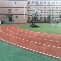 China Prefabricated Synthetic Rubber Flooring 13mm for Athletics Track Semicircle Area for sale