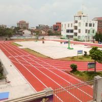 China High School Water - Based Jogging Track Material With Durable Silicon PU Top Finish for sale