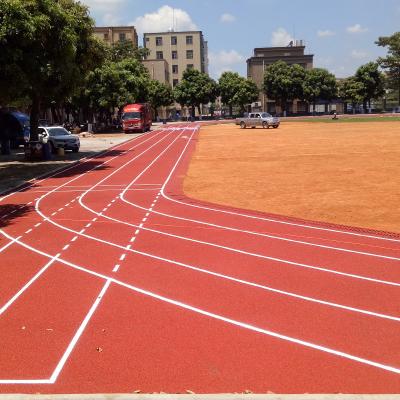 China EPDM Granule Jogging Track Material With PU Spraying Coating 13mm Thickness for sale