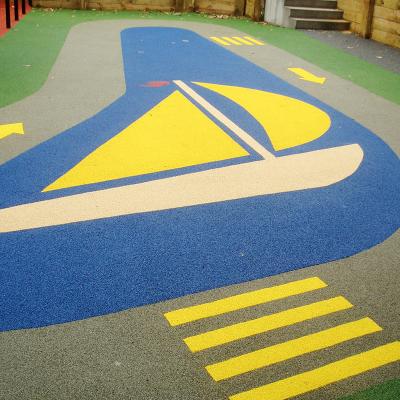 China Moderate Elasticity Anti Slip 3mm EPDM Rubber Playground Mats for Schools and Stadiums for sale
