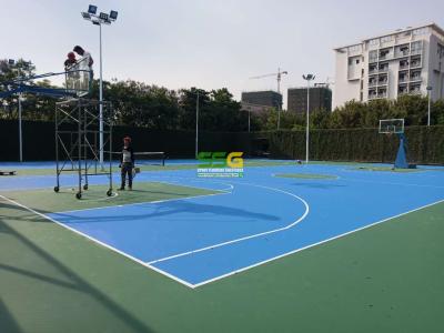 China PU Sports Flooring for Basketball Badminton Court Outdoor 10 Year Durability for sale