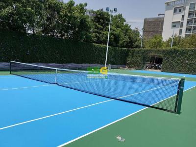 China ITF Silicon PU Sports Flooring for Basketball Tennis Courts UV Resistant 13mm for sale