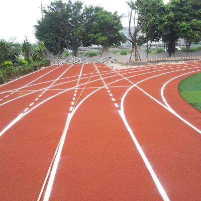 China 3/8 Inch Rubber Athletic Track 9-13mm Thickness Outdoor Running Track Surface for sale