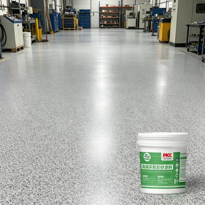 China Pre Mixed Epoxy Color Sand Floor Paint Heavy Duty Abrasion Resistant 90 MPa for sale