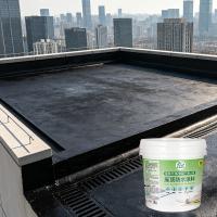 China Fiber Reinforced Anti Cracking Metal Roof Paint High Elasticity Waterproof Coating 4.5 MPa Tensile for sale