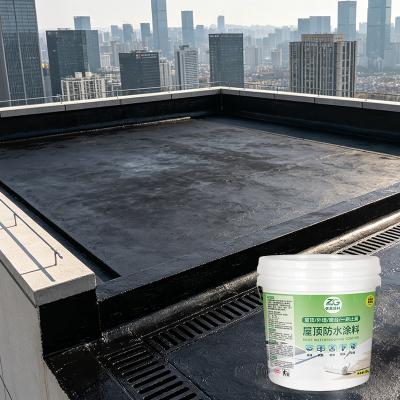 China Fiber Reinforced Anti Cracking Metal Roof Paint High Elasticity Waterproof Coating 4.5 MPa Tensile for sale