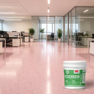 China Heavy-Duty Industrial Epoxy Color Sand Floor Coating for sale