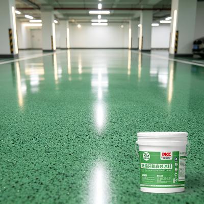 China UV-Stable Exterior Epoxy Color Sand Floor Paint for sale