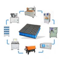 China Semi-Auto Cylindrical Battery Pack Assembly Line Machine For 18650 21700 26650 32700​ Cylindrical Battery​ for sale