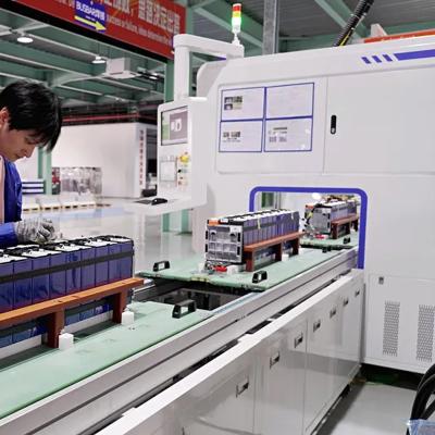 China Lithium Ion Battery Module Pack Assembly Production Line of Solar Energy Storage Battery Making Machine for sale