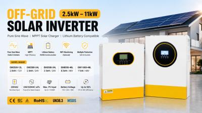 China Off Grid Solar Inverter 2.5kW-11kW | MPPT Pure Sine Wave Inverter for sale