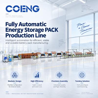 China Fully Automatic Energy Storage PACK Production Line | Turnkey Battery Pack Manufacturing Solution | COENG for sale