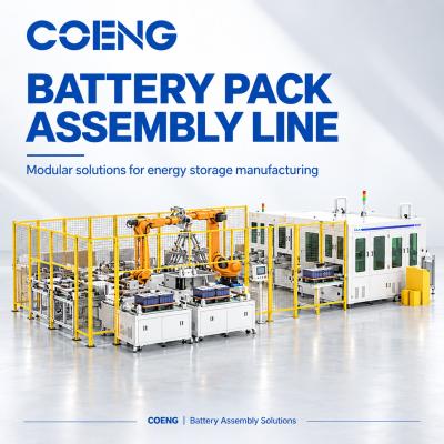 China Semi-Automatic Lithium Battery Module & Pack Assembly Line for sale