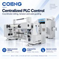 China COENG Roll-to-Roll Battery Electrode Calendering System with PLC and Tension Control for sale