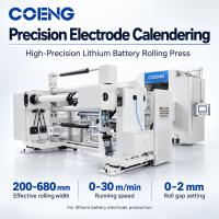 China COENG Roll-to-Roll Battery Electrode Calendering System with PLC and Tension Control for sale