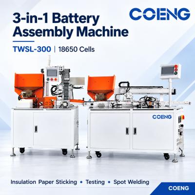 China COENG TWSL-300 3-in-1 18650 Battery Assembly Machine for sale