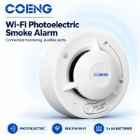 China COENG Wi-Fi Photoelectric Smoke Alarm with AA Battery Power for sale
