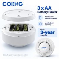 China COENG Wi-Fi Photoelectric Smoke Alarm with AA Battery Power for sale