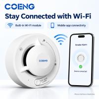 China COENG Wi-Fi Photoelectric Smoke Alarm with AA Battery Power for sale