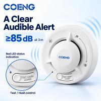 China COENG Wi-Fi Photoelectric Smoke Alarm with AA Battery Power for sale