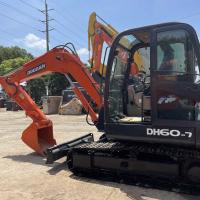 China Second Hand 7 Ton Digger Machine Doosan DX60 Used Excavator for sale