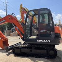 China Second Hand 7 Ton Digger Machine Doosan DX60 Used Excavator for sale