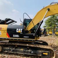 China Cat 320d Used Caterpillar Excavator Medium 20t Original Paint Color for sale